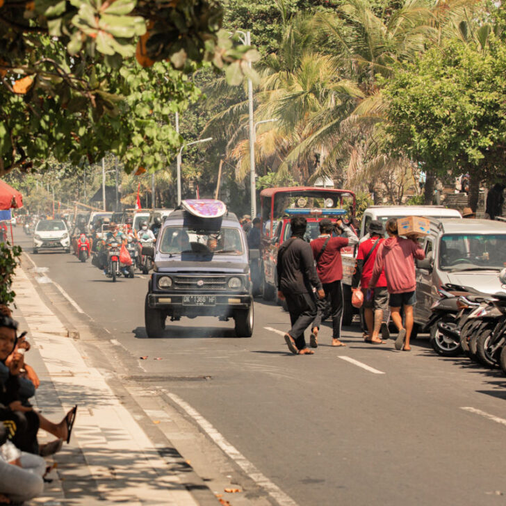 Traffic And Parking Issues Around Bali's Kuta Beach - The Bali Sun